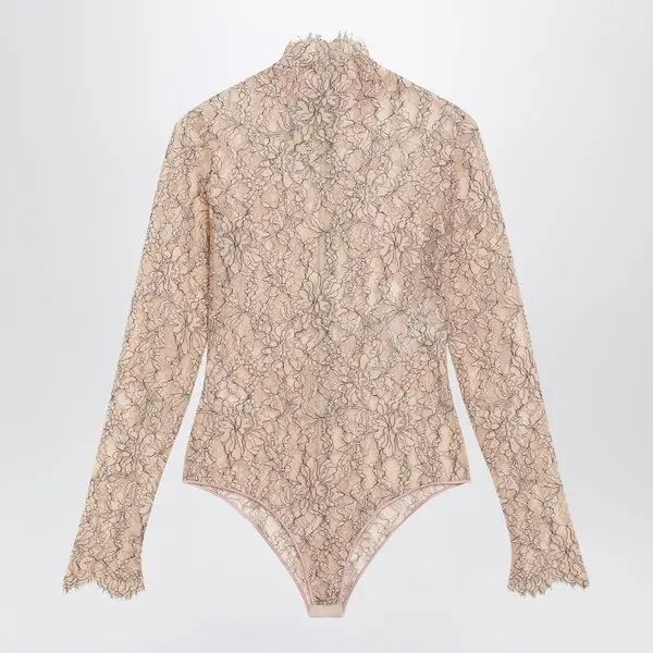 Valentino Garavani Rebrode Lace Bodysuit - Black