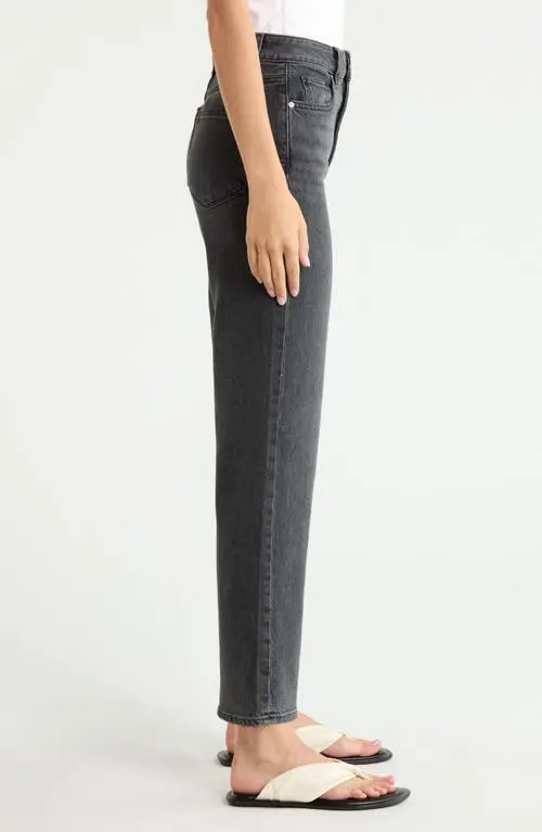 Paige Stevie Straight Leg Ankle Jeans In Dark Wash