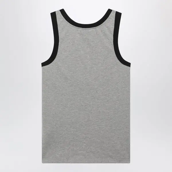 Versace Graphic Logo Cotton Jersey Tank Top