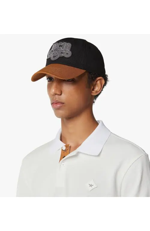 Mcm Disco Logo Embroidery Baseball Cap