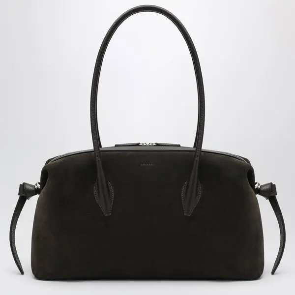 Yuzefi Brioche Duffle Bag In Ganache-coloured Suede - Brown