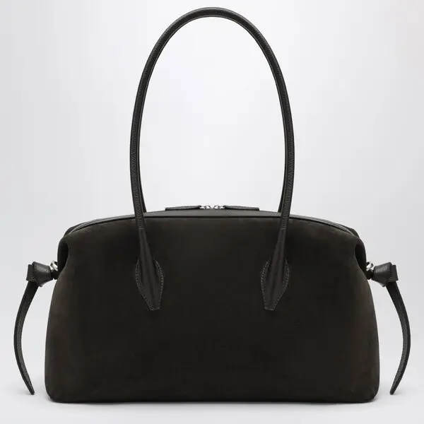 Yuzefi Brioche Duffle Bag In Suede - Brown