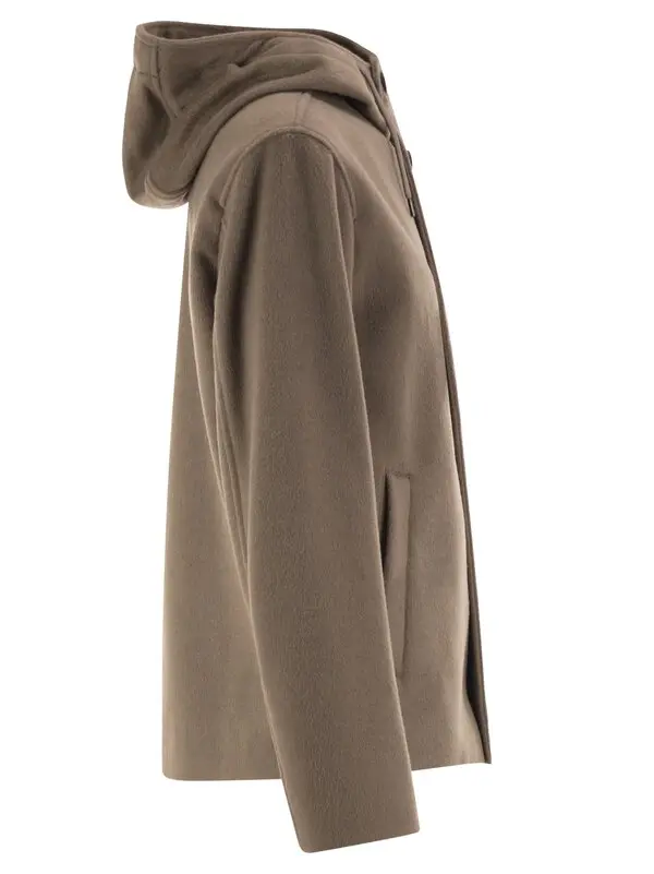 Herno Wool-effect Hooded Jacket