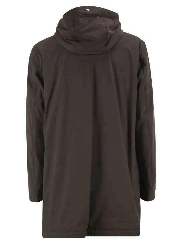 Herno Lightweight Stretch Technical Parka With Hood