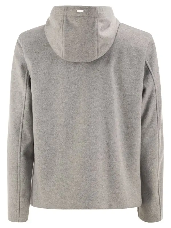 Herno Wool-effect Hooded Jacket