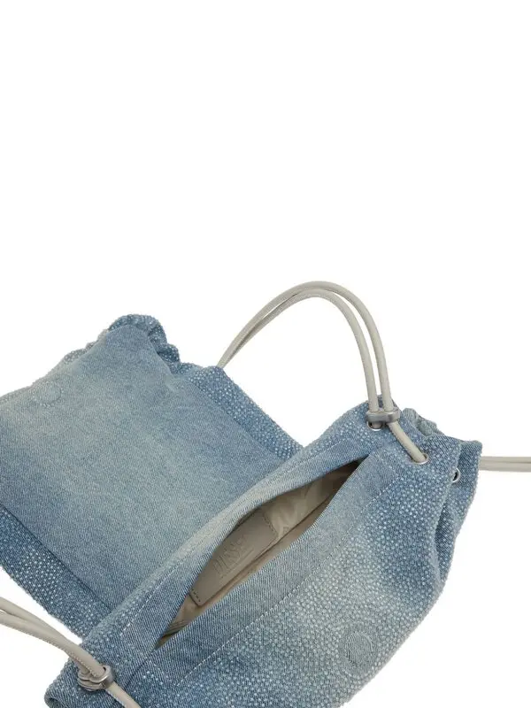 DIESEL® Denim Shoulder Bag With Crystal Embellishment - Multicolor
