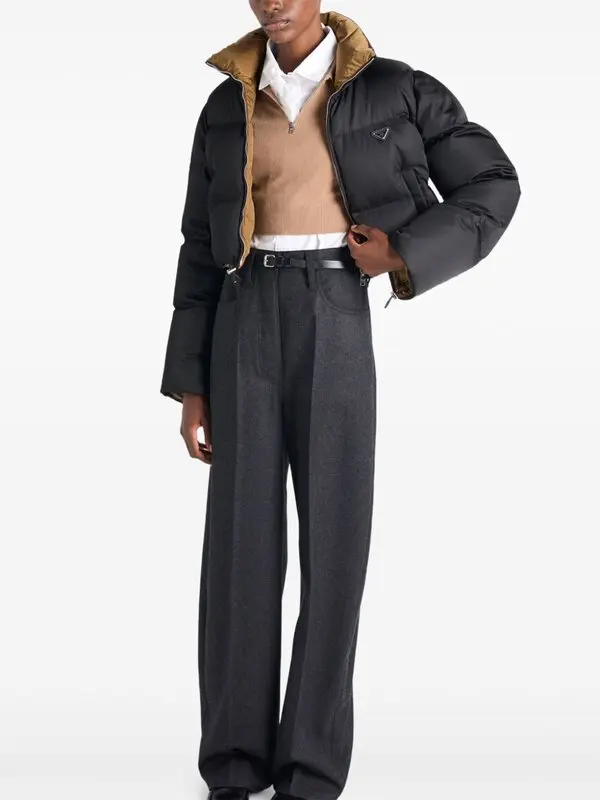 Prada Re-nylon Cropped Down Jacket