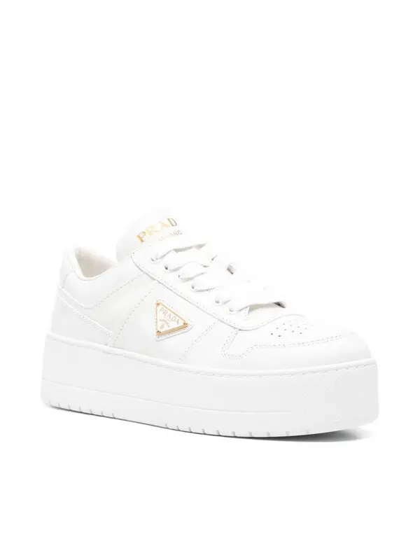 Prada Downtown Bold Leather Sneakers - Multicolor