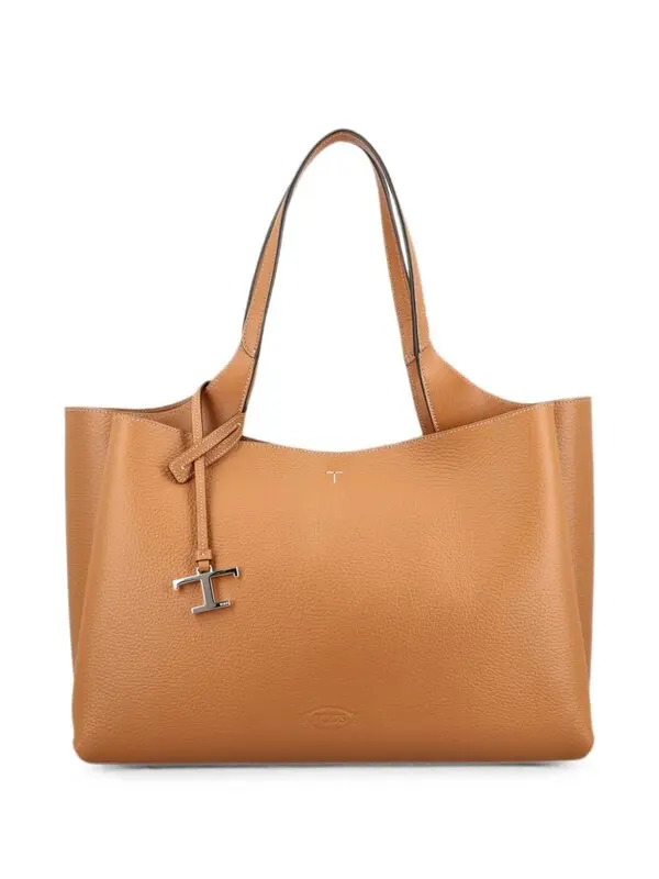 TOD'S Timeless Medium Leather Tote - Multicolor