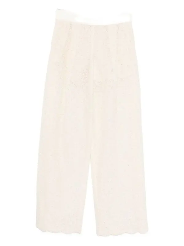 ERMANO SCERVINO Ermanno Scervino Embroidered Wide-leg Trousers