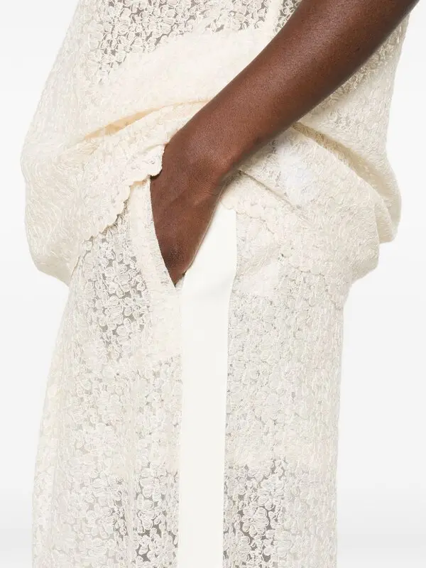 ERMANO SCERVINO Ermanno Scervino Embroidered Wide-leg Trousers