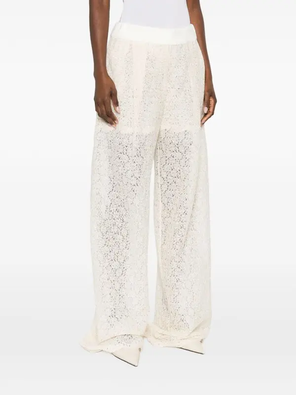 ERMANO SCERVINO Ermanno Scervino Embroidered Wide-leg Trousers