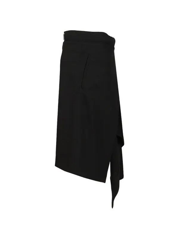 Attico Wool Midi Skirt - Multicolor