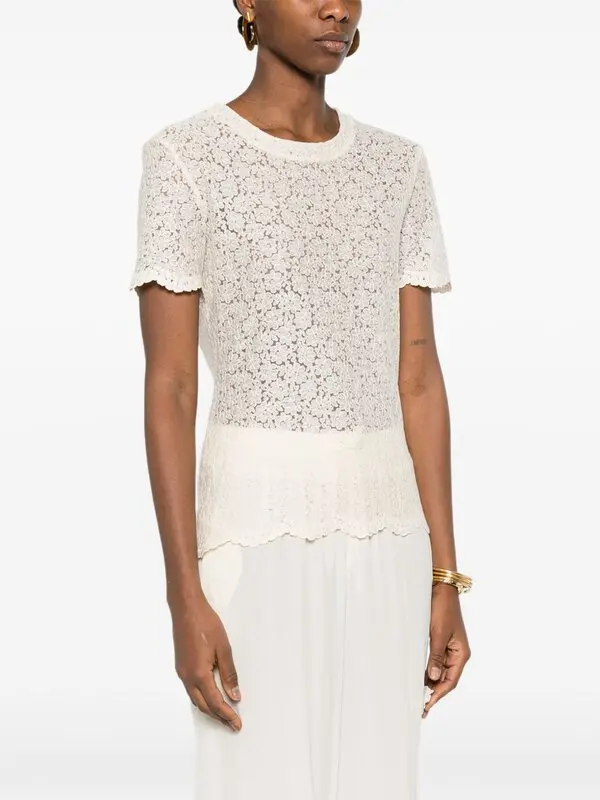 ERMANO SCERVINO Ermanno Scervino Lace T-shirt