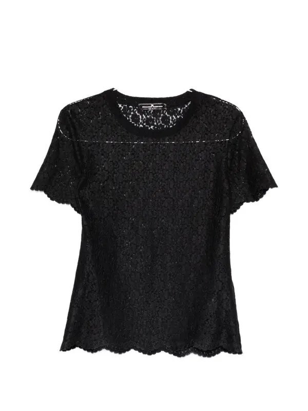 ERMANO SCERVINO Ermanno Scervino Embroidered Lace T-shirt