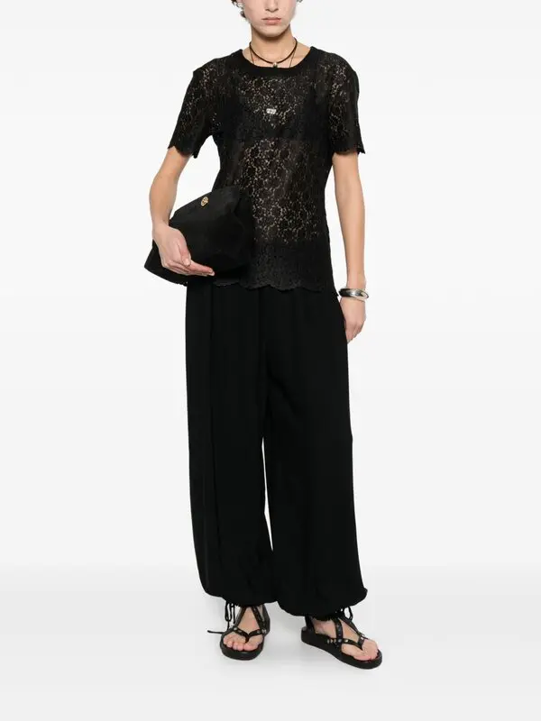 ERMANO SCERVINO Ermanno Scervino Embroidered Lace T-shirt