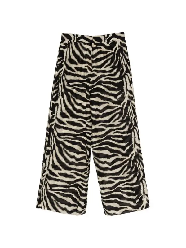 ERMANO SCERVINO Ermanno Scervino Zebra Print Cotton Trousers