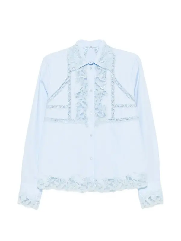 ERMANO SCERVINO Ermanno Scervino Embroidered Cotton Shirt - Multicolor