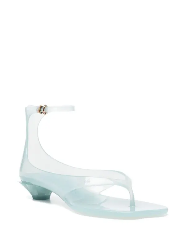 Chloé Jelly Sandals With Buckle Ankle Strap - Multicolor
