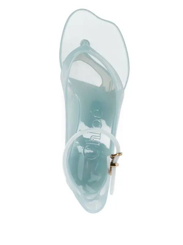 Chloé Jelly Sandals With Buckle Ankle Strap - Multicolor