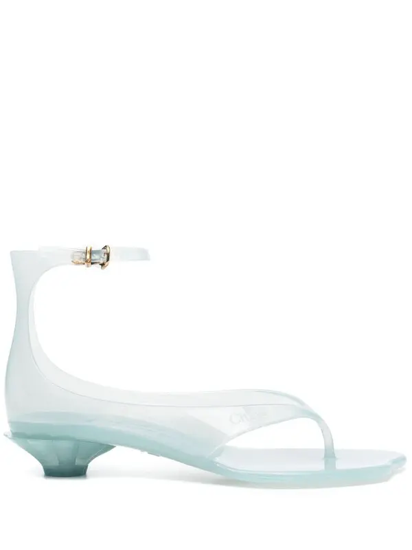 Chloé Jelly Sandals With Buckle Ankle Strap - Multicolor