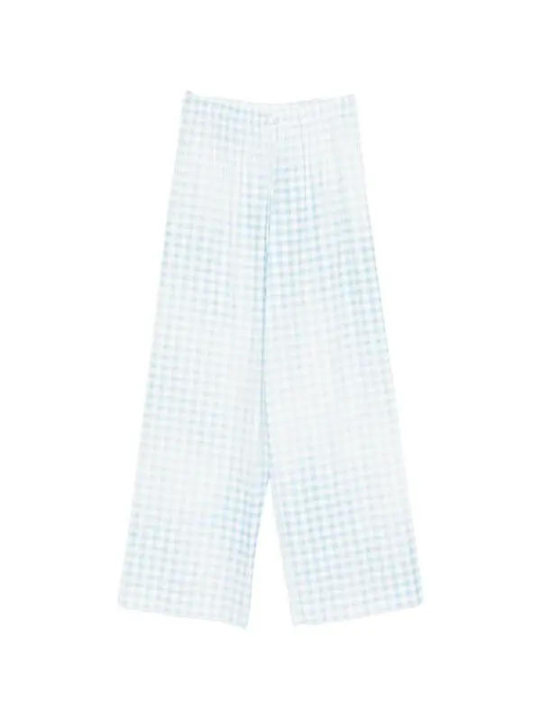 ERMANO SCERVINO Ermanno Scervino Gingham Wide-leg Trousers