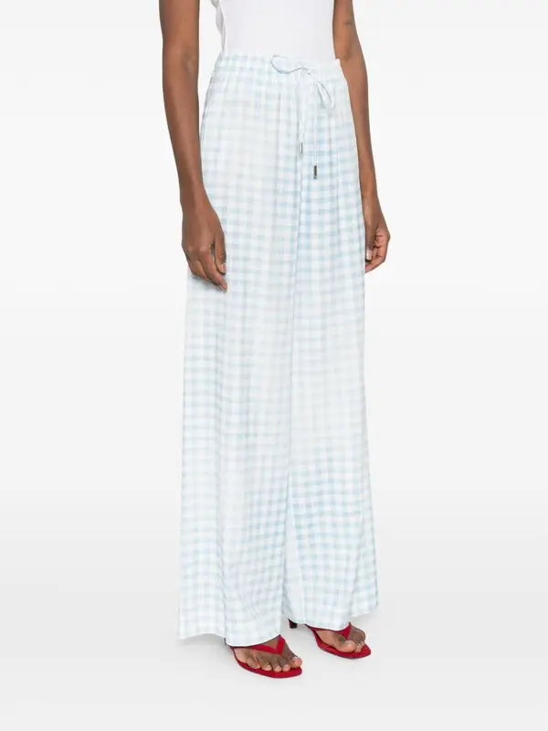 ERMANO SCERVINO Ermanno Scervino Gingham Wide-leg Trousers