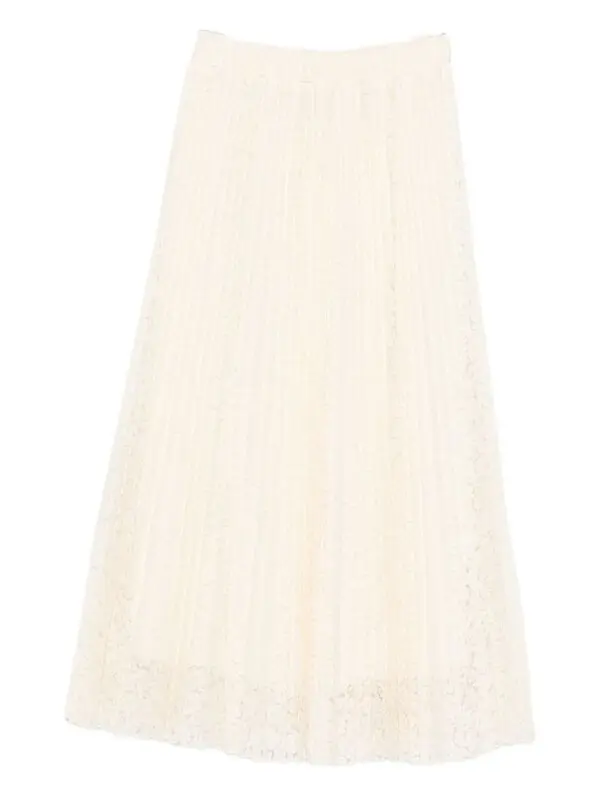 ERMANO SCERVINO Ermanno Scervino Embroidered Pleated Skirt