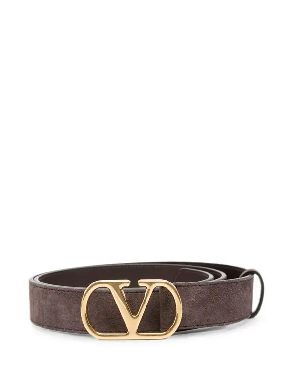 Valentino Garavani Vlogo Signature Suede Belt - Multicolor