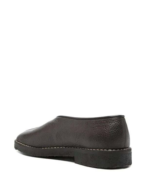 LEMAIRE Piped Leather Slippers - Multicolor