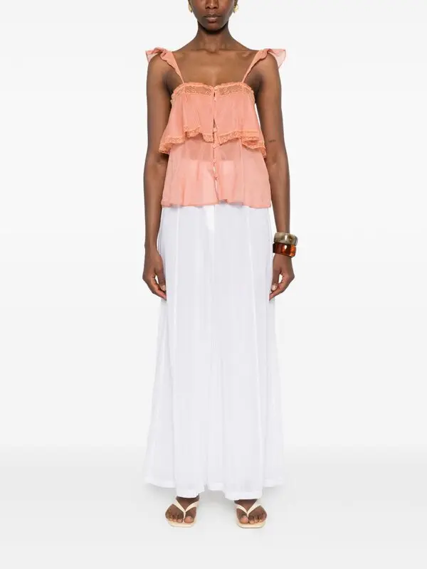FORTE_FORTE Cotton And Silk Voile Top - Multicolor