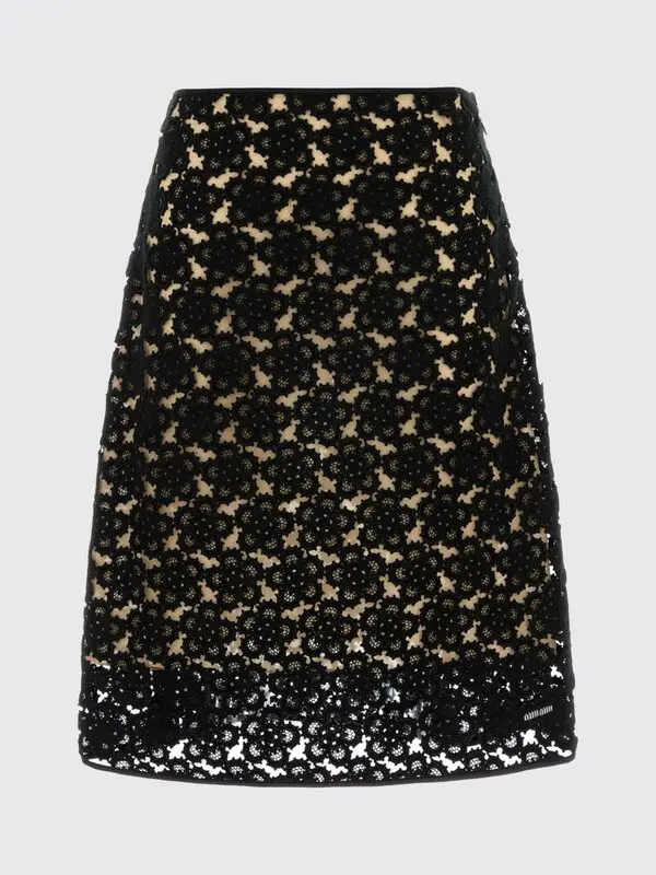Miu Miu Lace Skirt - Black