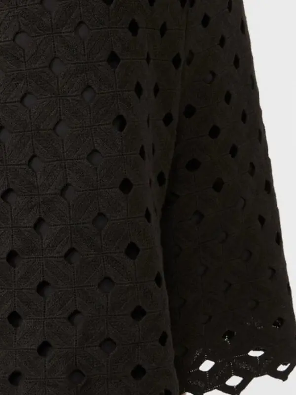 Max Mara Broderie Anglaise Shorts - Black