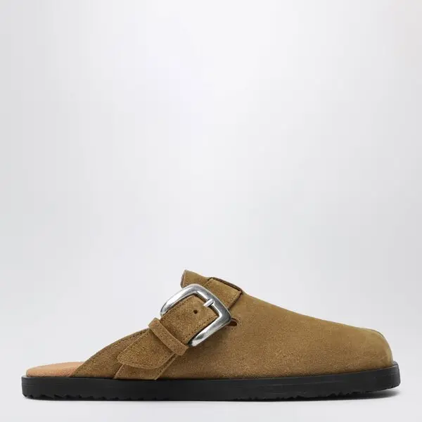 MAISON MARGIELA Suede Tabi Daily Mules - Cream