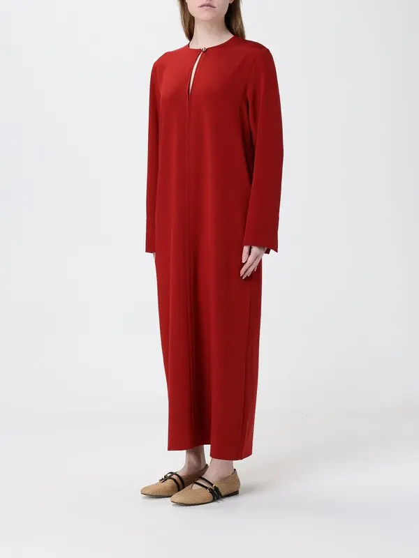 Max Mara Silk Blend Long Sleeve Dress