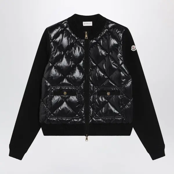 Moncler Padded Zip-up Sweatshirt - Black