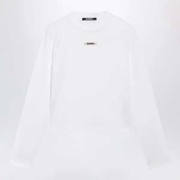 Jacquemus Le Gros Grain Long-sleeve Cotton T-shirt - White