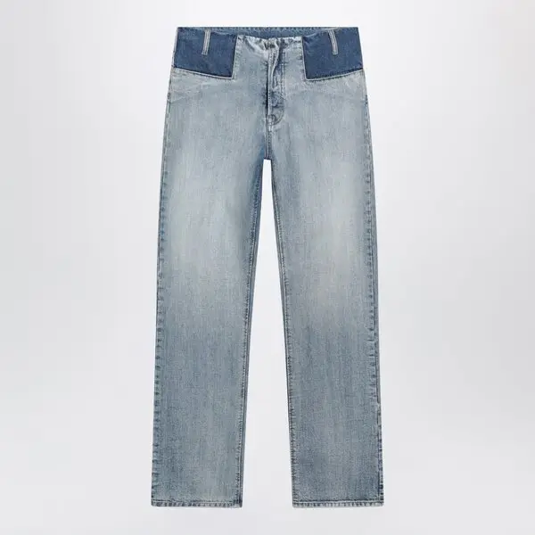 MAISON MARGIELA Patchwork Indigo Denim Jeans - Blue