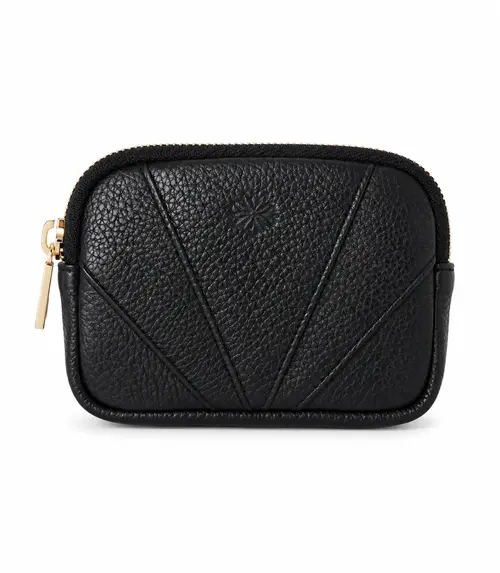 ROSZUAR Crin Ameline Leather Essentials Pouch - Black