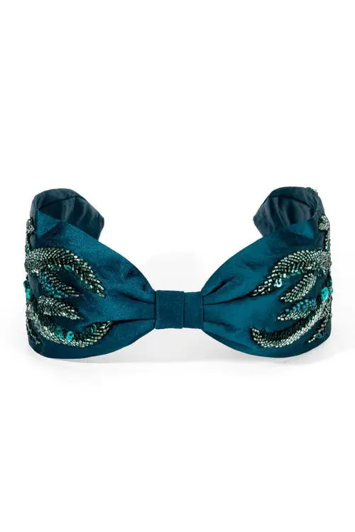 HAIR DRAMA CO Embellished Sequined Headband
