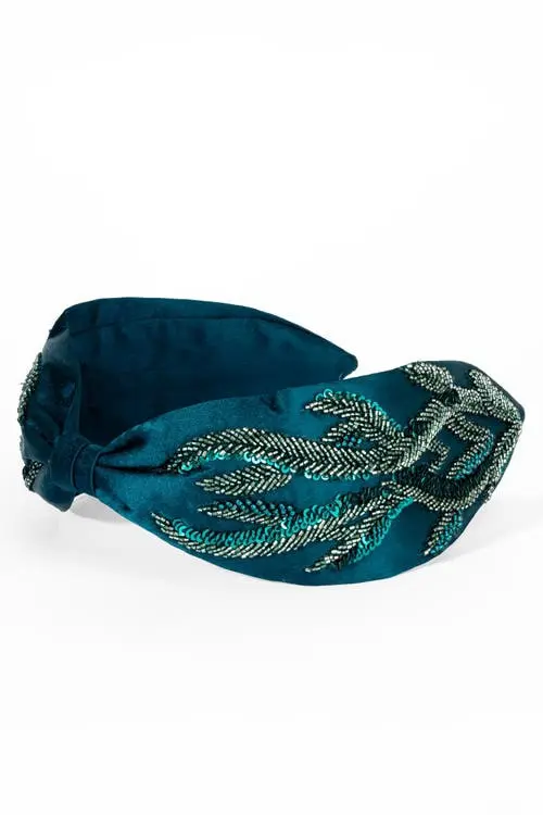 HAIR DRAMA CO Embellished Sequined Headband