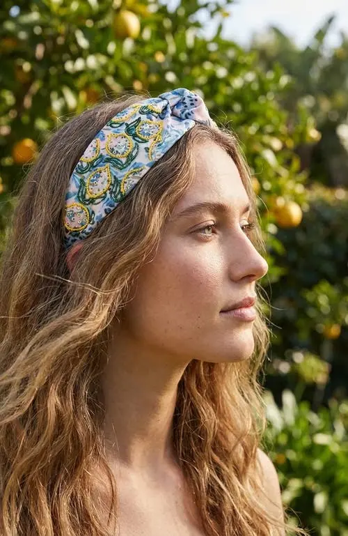 HAIR DRAMA CO. Limoncello Embellished Knotted Headband