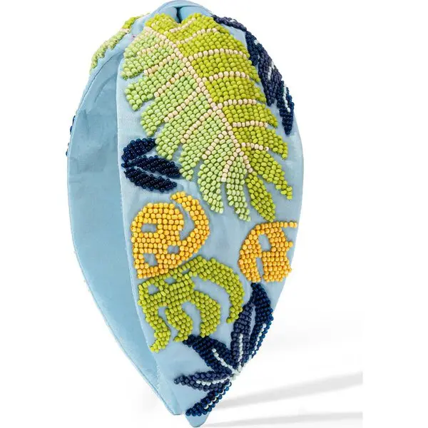 HAIR DRAMA CO. Emerald Tropic Tiara - Blue