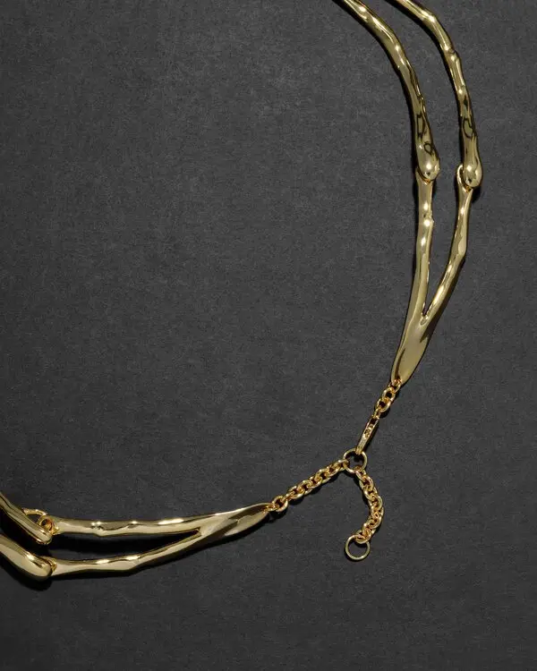 Alexis Bittar Solanales Crystal Twisted Collar Necklace