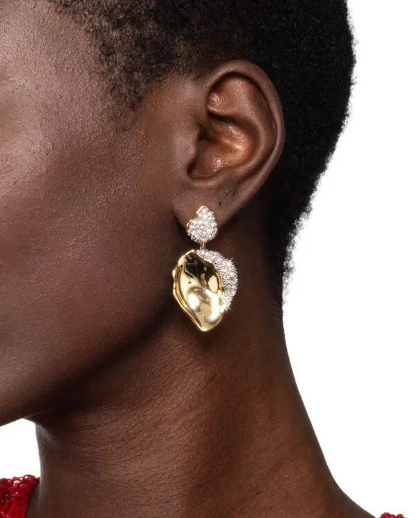 Alexis Bittar Solanales Crystal Petal Front Back Earrings