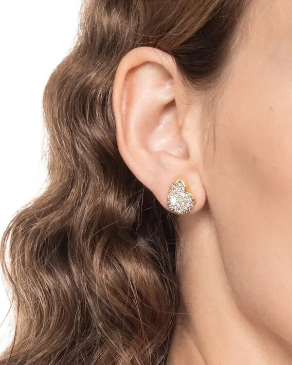 Alexis Bittar Crystal Petal Front-back Earrings - Gold
