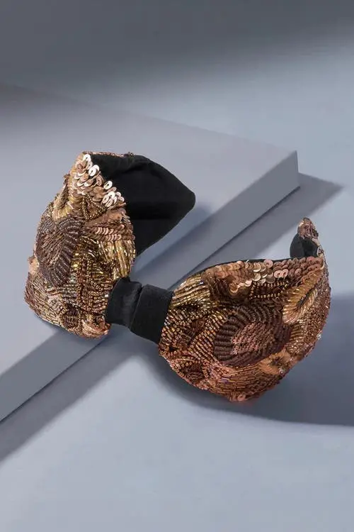 HAIR DRAMA CO Gracious Knotted Headbandbronze