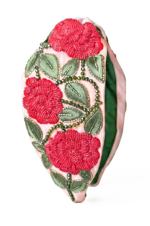 HAIR DRAMA CO Scarlet Garden Headband - Red