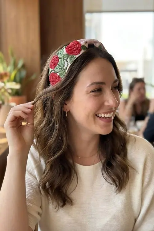 HAIR DRAMA CO Scarlet Garden Headband
