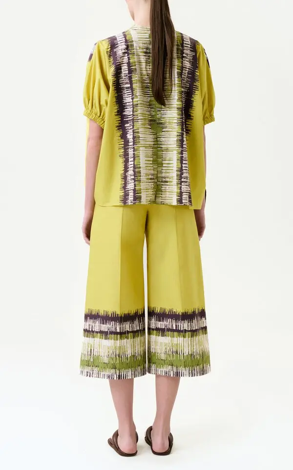 Silvia Tcherassi Ilma Cotton Straight Leg Pants